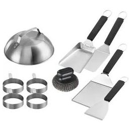 Grillbesteck-Set Enders "Plancha-Set", silber (silberfarben), Edelstahl, Grillbesteck-Sets, 10-teilig, aus Edelstahl