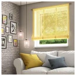Neutex for you! Raffrollo NEUTEX FOR YOU "Libre-ECO" Gr. 2, gelb, B:80cm H:140cm, Jacquard, Obermaterial: 100% Polyester, Raffrollos