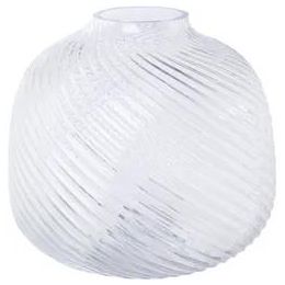 Tischvase Home Affaire "Marenne", transparent, H:20cm Ø:22,5cm, Glas, Vasen, aus Glas, mit wunderschönem Schliff