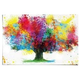 Poster Reinders "Farbkleckse Baum", bunt (farbe bild(er): mehrfarbig), B:91,5cm H:61cm, Papier, Bilder