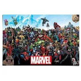 Poster Reinders "Marvel Universe", bunt (farbe bild(er): mehrfarbig), B:91,5cm H:61cm, Papier, Bilder