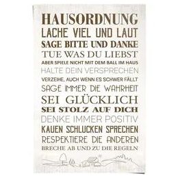 Poster Reinders "Hausordnung", braun (farbe bild(er): braun), B:61cm H:91,5cm T:0,1cm, Papier, Bilder