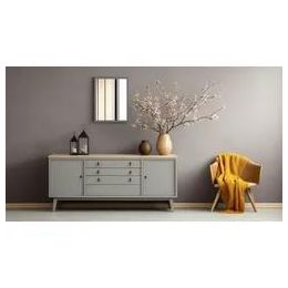 Spiegel Mirrors and More "Elenor", grau, B:34cm H:45cm, Kunststoff, Spiegel, Horizontal und vertikal montierbar