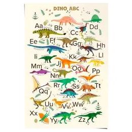 Poster Reinders "Dino ABC", bunt (farbe bild(er): bunt), B:61cm H:91,5cm T:0,1cm, Papier, Bilder