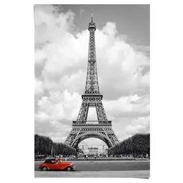 Poster Reinders "Paris Rotes Auto", schwarz (farbe bild(er): schwarz), B:61cm H:91,5cm, Papier, Bilder
