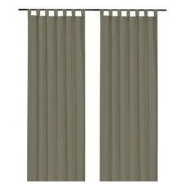 Weckbrodt-Gardinen Vorhang WECKBRODT "Vito" Gr. 2, grau (betonoptik), B:140cm H:245cm, Satin, Polyester, Gardinen, Microvelour, blickdicht, Unifarben, Gardine, Store