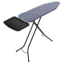 Bügelbrett Brabantia "Bügeltisch B, 124 x 38 cm, Dst-Ablage Solide", blau (denim blau), B:48cm T:75cm, Bügelbretter, Fairtrade-zertifiziert