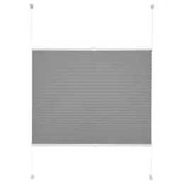 Plissee GOOD LIFE "Ada" Gr. 10, grau (anthrazit), B:40cm H:120cm, Obermaterial: 100% Polyester, Plissees, Lichtschutz