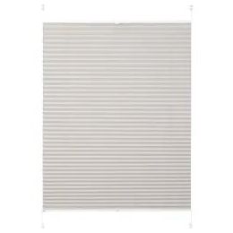Plissee K-home "Siena" Gr. 4, grau (silbergrau), B:70cm H:130cm, Obermaterial: 100% Polyester, Plissees