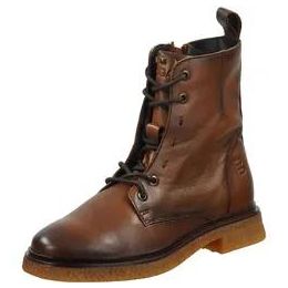 Schnürstiefelette BAGATT "BAGATT Stiefelette Nappaleder", Damen, Gr. 36, braun (cognac), Nappaleder, Schuhe