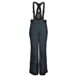 Skihose Killtec "KSW 198 GRLS SKI PNTS", Kinder, Gr. 128, Normalgrößen, blau (nachtblau), Oberstoff: 100% Polyester, Futter: 100% Polyester, Füllung: 100% Polyester, Hosen, Wasserdichte Skihose mit abnehmbaren Trägern und verstellbarer Taille