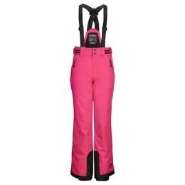 Skihose Killtec "KSW 198 GRLS SKI PNTS", Kinder, Gr. 176, Normalgrößen, rosa (fuchsia), Oberstoff: 100% Polyester, Futter: 100% Polyester, Füllung: 100% Polyester, Hosen, Wasserdichte Skihose mit abnehmbaren Trägern und verstellbarer Taille