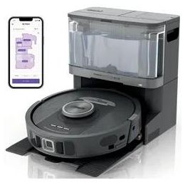 SHARK Saugroboter "mit Wischfunktion PowerDetect NeverTouch Pro 2-in-1 RV2800YEEU", silber (schwarz, silber), B:36,86cm H:48,79cm T:34,01cm, Saugroboter
