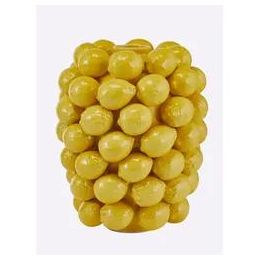Bodenvase KARE DESIGN, gelb, B:28cm H:40cm T:28cm, Vasen