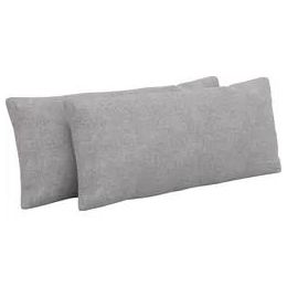 Sit & More Auflagekissen SIT & MORE "Emely", grau (hellgrau), B:65cm H:25cm T:10cm, 100% Polyester, Polsterauflagen