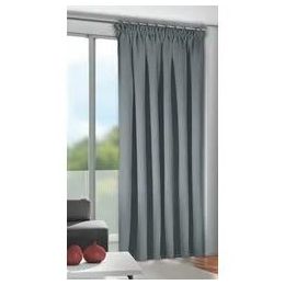 Vorhang HOMING "Bernd" Gr. 1, grau (anthrazit), B:140cm H:245cm, Polyester, Gardinen, Fertigschal