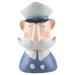 Dekofigur AM Design "Seefahrer aus Polyresin", blau, B:4,5cm H:10cm, Polyresin, Dekofiguren, handgefertigt