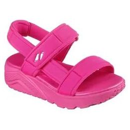 Sandale Skechers "UNO LITE SANDAL", Kinder, Gr. 29, pink, Textil, Schuhe, leichte Sandale mit Klettverschluss, Größenschablone zum Download