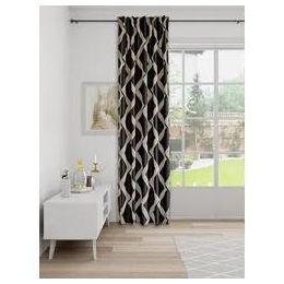 Vorhang HOMING "Marla" Gr. 1, schwarz, B:140cm H:245cm, Polyester, Gardinen, Fertigschal