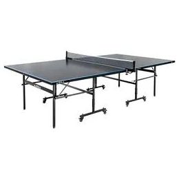 Tischtennisplatte Joola "Outdoor J100A", grau (grau, blau), TischtennisplattenB:76cm H:152,5cm L:274cm, wetterfest, klappbares Untergestell, inkl. Netz, B:76cm H:152,5cm L:274cm