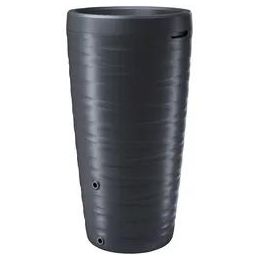 Regentonne Prosperplast "Maze", grau (anthrazit), H:111cm Ø:59,38cm, Kunststoff, Regentonnen