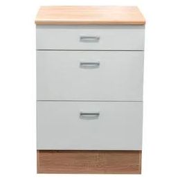Unterschrank BASIC BY BALCULINA "Andy", weiß, B:60cm H:90cm T:60cm, Schränke, Küchenunterschrank, Breite 60 cm