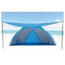 Strandmuschel EXPLORER "Strandmuschel mit Sonnendach", blau, Zelte, B/H/L: 120cm x 120cm x 270cm, B:120cm H:120cm L:270cm