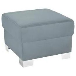 Hocker DOMO collection "Anzio", grün (mint), B:59 H:43 T:59, Hocker, Fußhocker, wahlweise mit Federkern