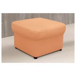 Hocker DOMO collection "Papenburg", orange (pfirsich), B:57 H:41 T:57, Luxus-Microfaser (100% Polyester);Struktur ( 90% Polyester, 10% Polyacryl);Microfaser PRIMABELLE (100% Polyester);Kunstleder SOFTLUX;Chenilleoptik (95% Polyester, 5% Polyamid);Webstoff (100% Polyester), Hocker, Polsterhocker, in großer Farbvielfalt