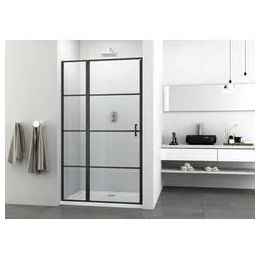 Dusch-Pendelt&uuml;r Sanotechnik "Elite Black", schwarz, H:195cm, Duscht&uuml;ren, 98-100 cm Breite