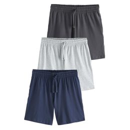 next Pyjamashorts Herren Gr&ouml;&szlig;e XS navy / hellgrau / dunkelgrau