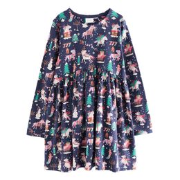 next Kleid M&auml;dchen Gr&ouml;&szlig;e 116 navy / t&uuml;rkis / rosa / wei&szlig;