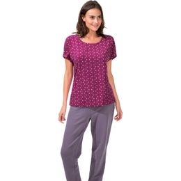 feel good Damen Shirts beere + beere-gepunktet Gr&ouml;&szlig;e 44/46