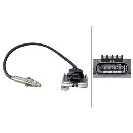 Hella NOx-Sensor, Harnstoffeinspritzung NOx-Katalysator Harnstoffeinspritzung,NOx-Sensor, 5-polig für MERCEDES-BENZ A0009058011 0009058011 6PN 358 307