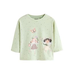 next Shirt M&auml;dchen Gr&ouml;&szlig;e 68 beige / anthrazit / pastellgr&uuml;n / puder