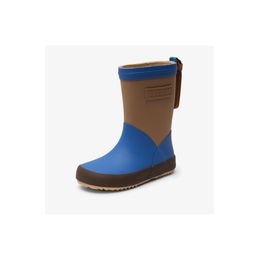 bisgaard Gummistiefel 'Fashion II' Jungen Gr&ouml;&szlig;e 29 royalblau / braun / dunkelbraun