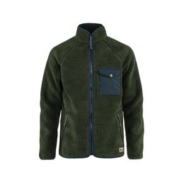 Fj&auml;llr&auml;ven Fj&auml;llr&auml;ven Fleecejacke 'Vardag' Herren Gr&ouml;&szlig;e M navy / gr&uuml;n / dunkelgr&uuml;n