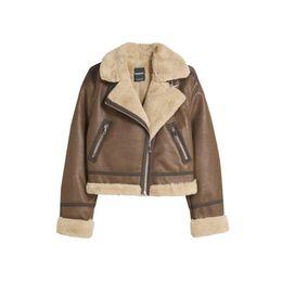 Bershka Winter Jacket female Brown size S