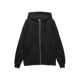 Pull&Bear Pull&bear Zip-Up Hoodie male Black size M