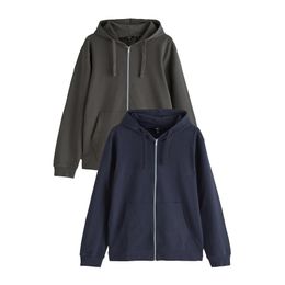 next Sweatjacke Herren Gr&ouml;&szlig;e M navy / grau