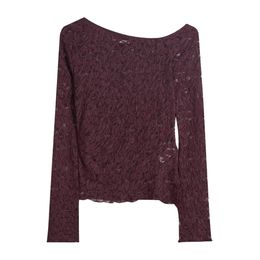 Bershka Shirt Damen Gr&ouml;&szlig;e S weinrot
