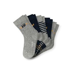 Schiesser Socken 'Stars' Jungen Gr&ouml;&szlig;e 19/22 marine / grau / orange
