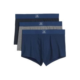 Marc O'Polo Marc O'polo Boxershorts 'Essentials' Herren Gr&ouml;&szlig;e XXL dunkelblau / graumeliert / wei&szlig;
