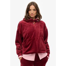 Superdry Zip-Up Hoodie 'Country Club' female Red size 44