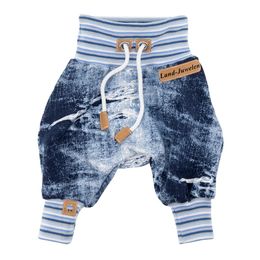 Land-Juwelen Hose M&auml;dchen Gr&ouml;&szlig;e 104 opal / hellblau / dunkelblau / wei&szlig;