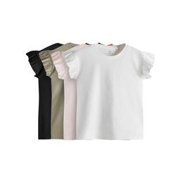 The Set T-Shirt Damen Gr&ouml;&szlig;e M oliv / puder / schwarz / wei&szlig;