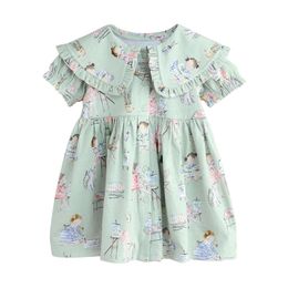 next Kleid Mädchen Größe 86 hellblau / pastellgrün / orange / apricot