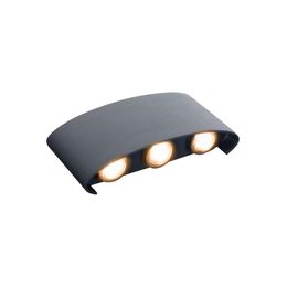N&auml;ve n&auml;ve LED-Au&szlig;enwandleuchte "Auron" in Schwarz - EEK G (A bis G) - (B)14 cm | Gr.: onesize