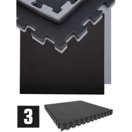Eyepower XXL Bodenschutzmatte ( 3er Set ) in schwarz | Gr.: onesize