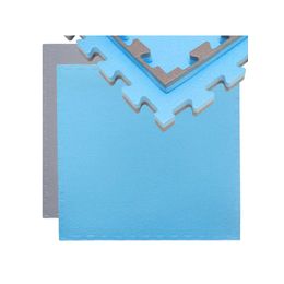 Eyepower Trainingsmatte Puzzlematte Sportmatte 90x90x2cm Grau Blau blau | Gr.: onesize